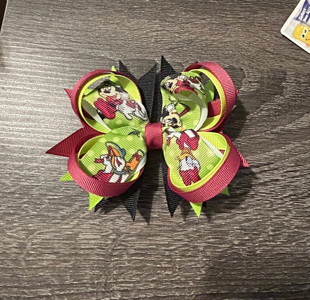 Minnie Mouse and Daisy Duck Hair Bow With Alligator Clip - Etsy