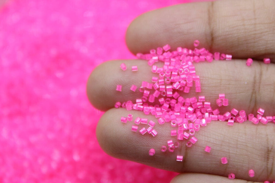 Matsuno Hexagon Cut, 15/0, Neon Pink, Japanese Seed Beads, 10/20/50 ...
