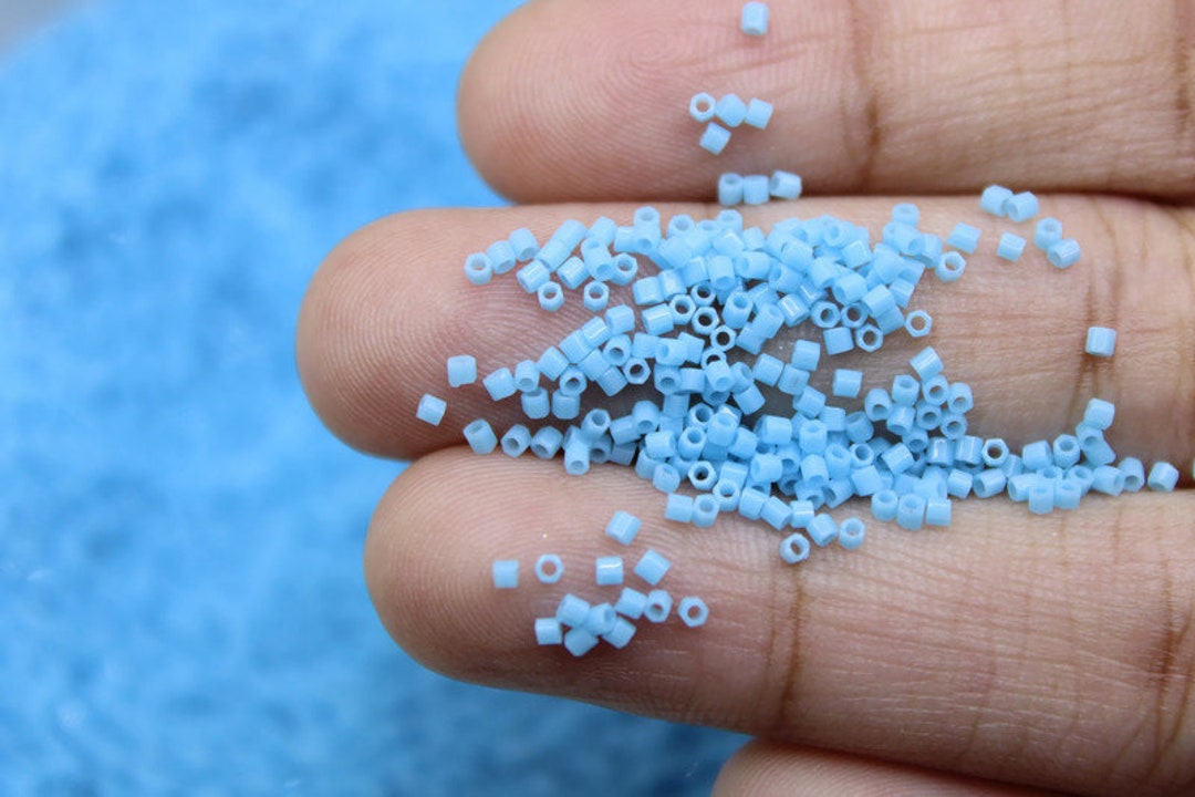 Miyuki Hexagon Cut, 15/0, Blue Opaque, Japanese Seed Beads, 10/20/50 ...