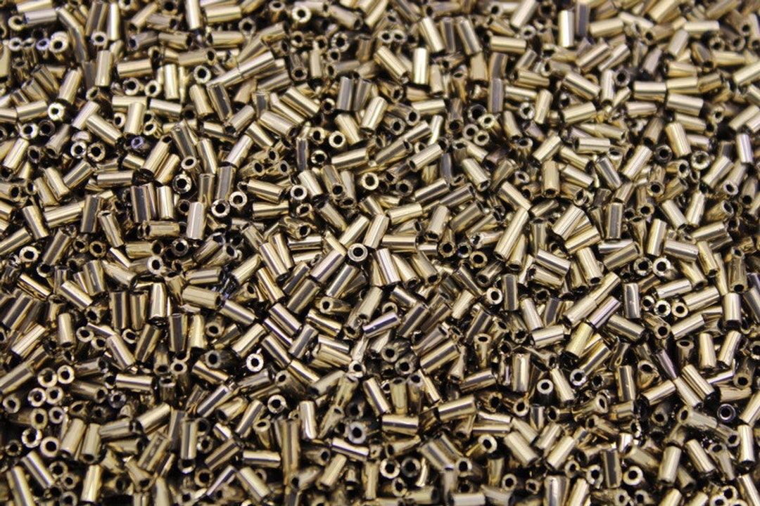 Czech Bugles, Size 3mm, Metallic Light Bronze, 10/20/50/100 Grams Pack ...