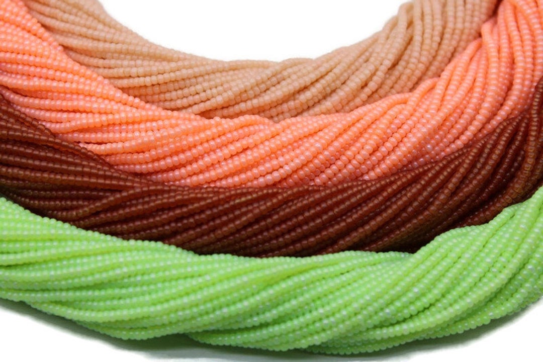 11/0 Japanese Seed Beads, Mix Terra Color Shades, 1 Hank, Rare Seed ...
