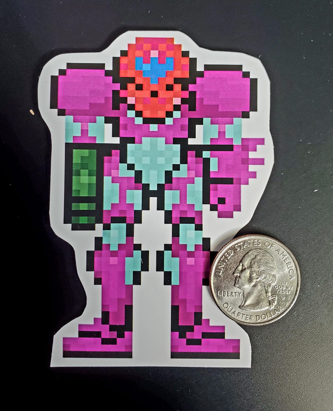 Fusion Cover Gravity Suit Samus Sticker From Metroid - Etsy