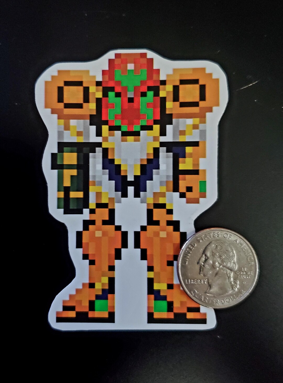 Varia Suit Samus True Form Sticker From Metroid Dread - Etsy