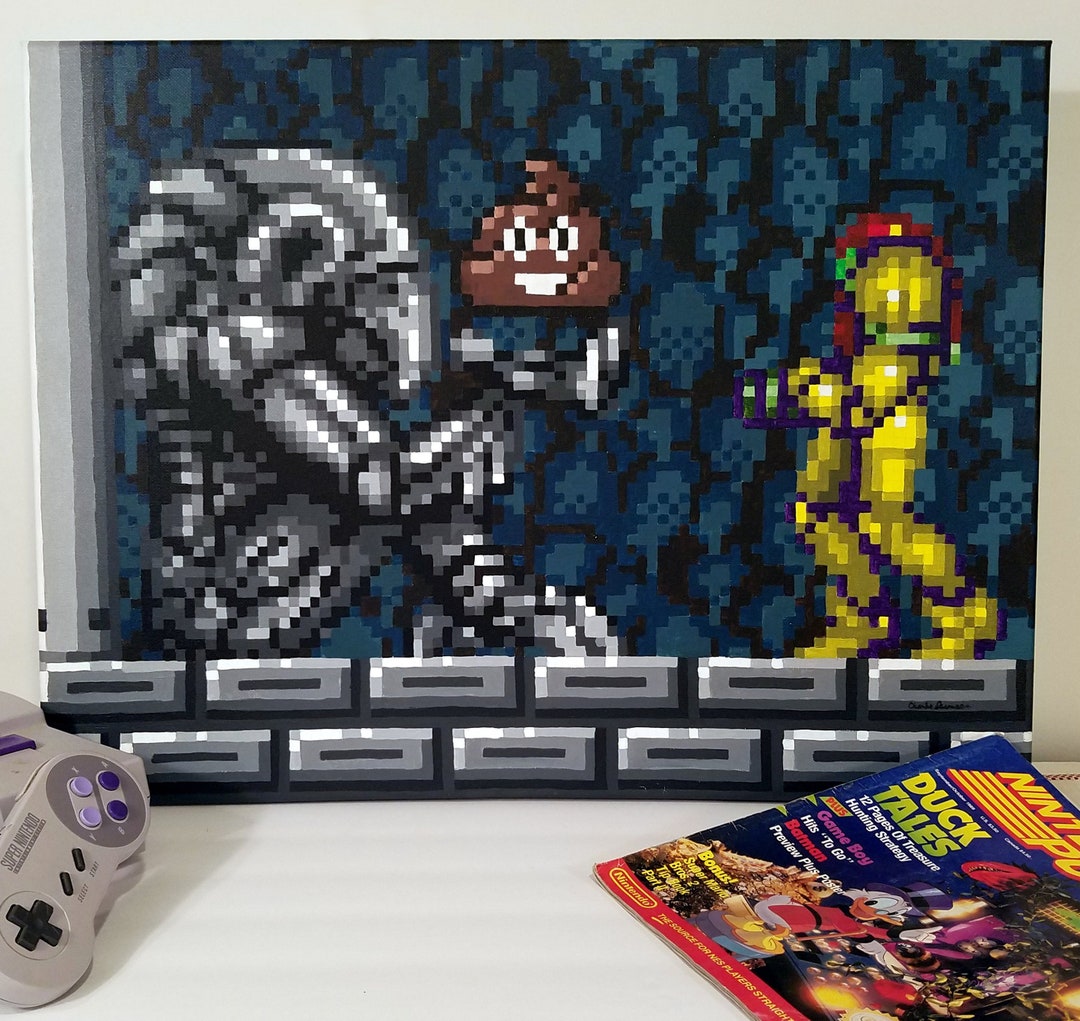 Srsly? - Metroid - Acrylic Painting - Etsy