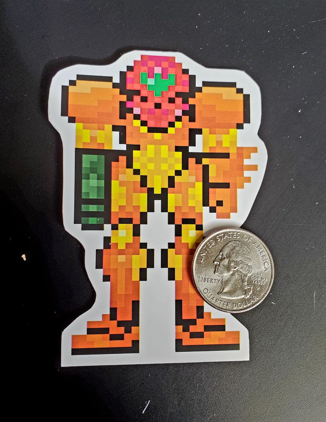Fusion Cover Omega Suit Samus Sticker From Metroid - Etsy