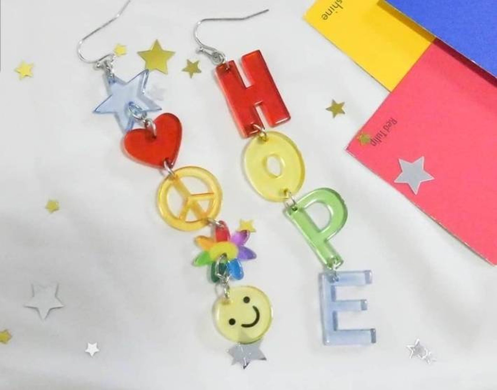 BTS Hobicore Hope Earrings - Etsy