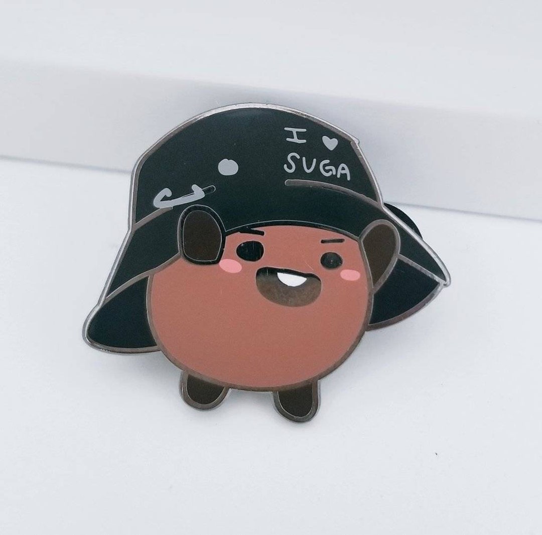 BTS Suga Hard Enamel Pin - Etsy