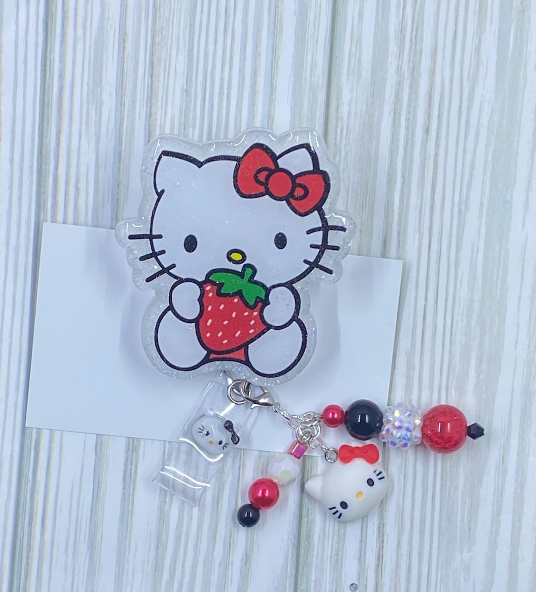 Hello Kitty Badge Reel - Etsy
