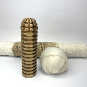 Wool Felting Tools - Two Premium Eco-friendly Wooden Roller for DIY ...