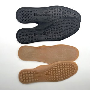 Moccasin Soles for DIY Shoes Rubber Non-slip Summer Shoe Sole for Men ...