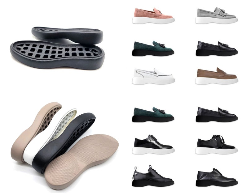 Women’s Shoe Sole – Rubber Outsoles for DIY Shoes (US 7/9 - EU 37/39 ...