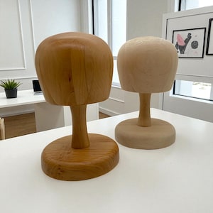 Hat Block & Display Stand for Millinery and Wigs - Premium Handmade ...