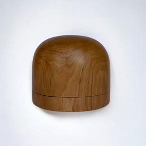 Wooden Hat Block – Handmade Open Crown Mold With Brim Plate Extender ...