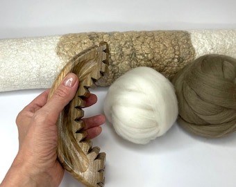 Wooden Wet Felting Tool, Felting Roller, Wet Felting Tool for Felt ...