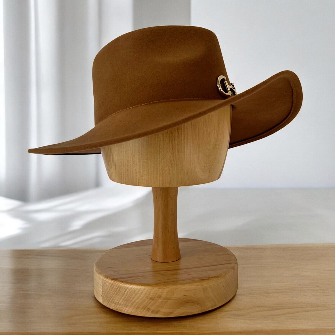 Hat Block & Display Stand for Millinery and Wigs - Premium Handmade ...