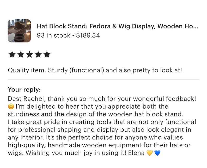 Hat Block Stand: Fedora & Wig Display, Wooden Home Decor - Etsy