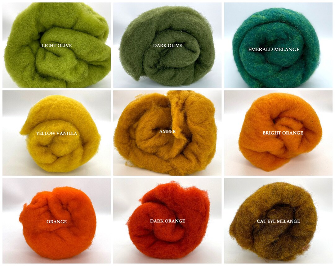 Natural Sheep Wool for Wet and Needle Felting, Spinning, Carded ...