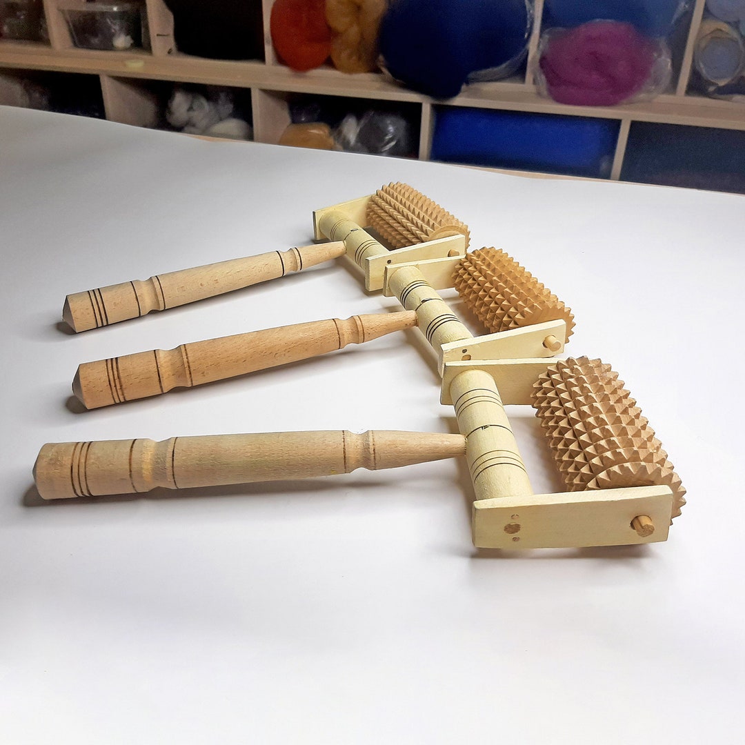 Wooden Felting Roller, Wet Felting Supplies, Wet Felting Tools, Unique ...