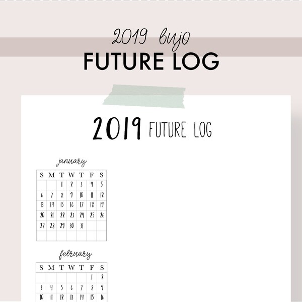 Bullet Journal 2019 - Etsy