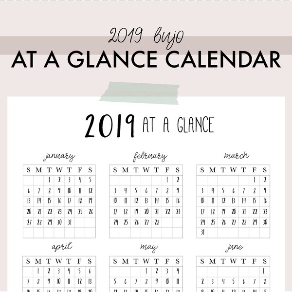 Bullet Journal 2019 - Etsy