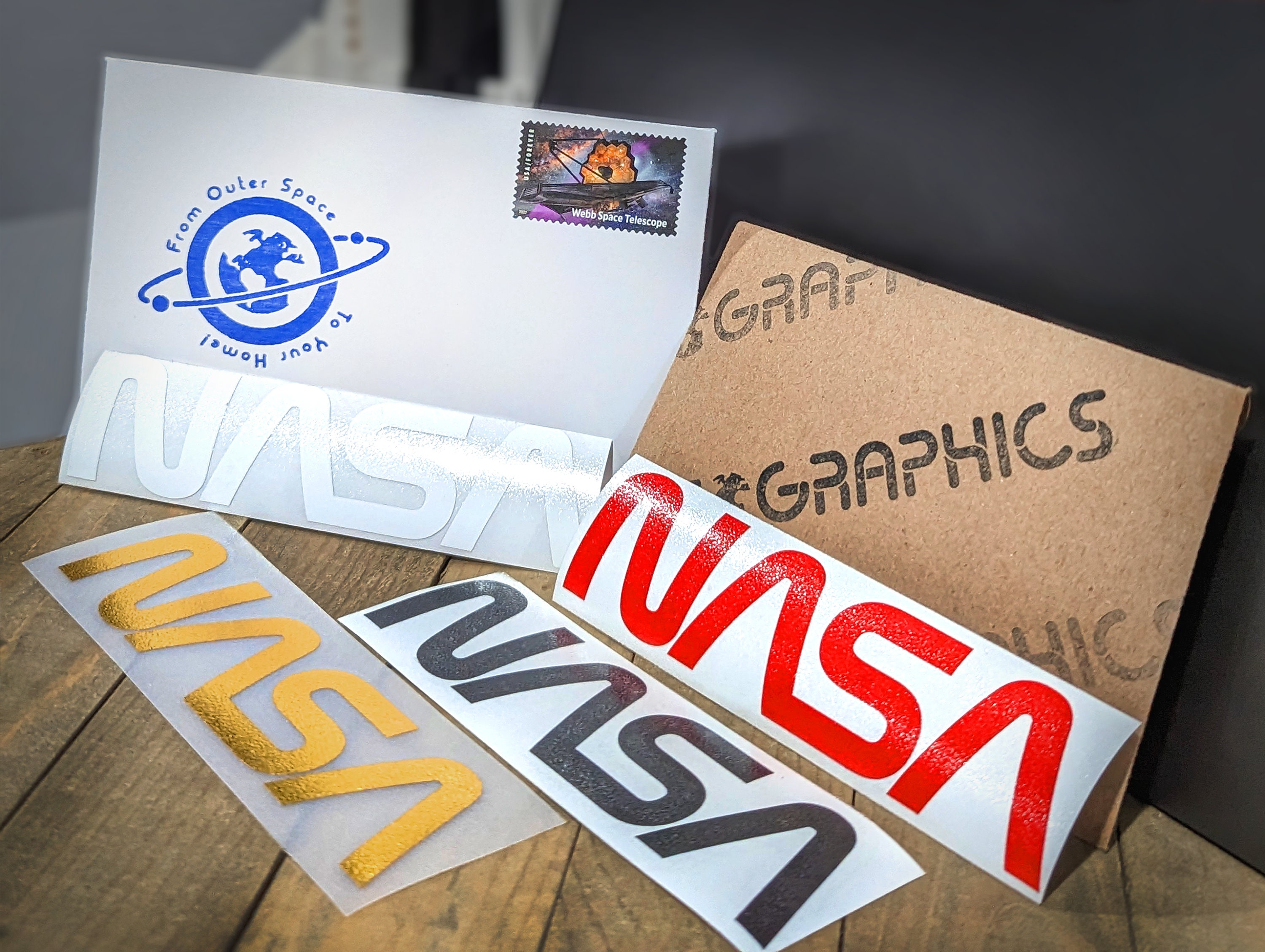 Nasa Worm License Plate