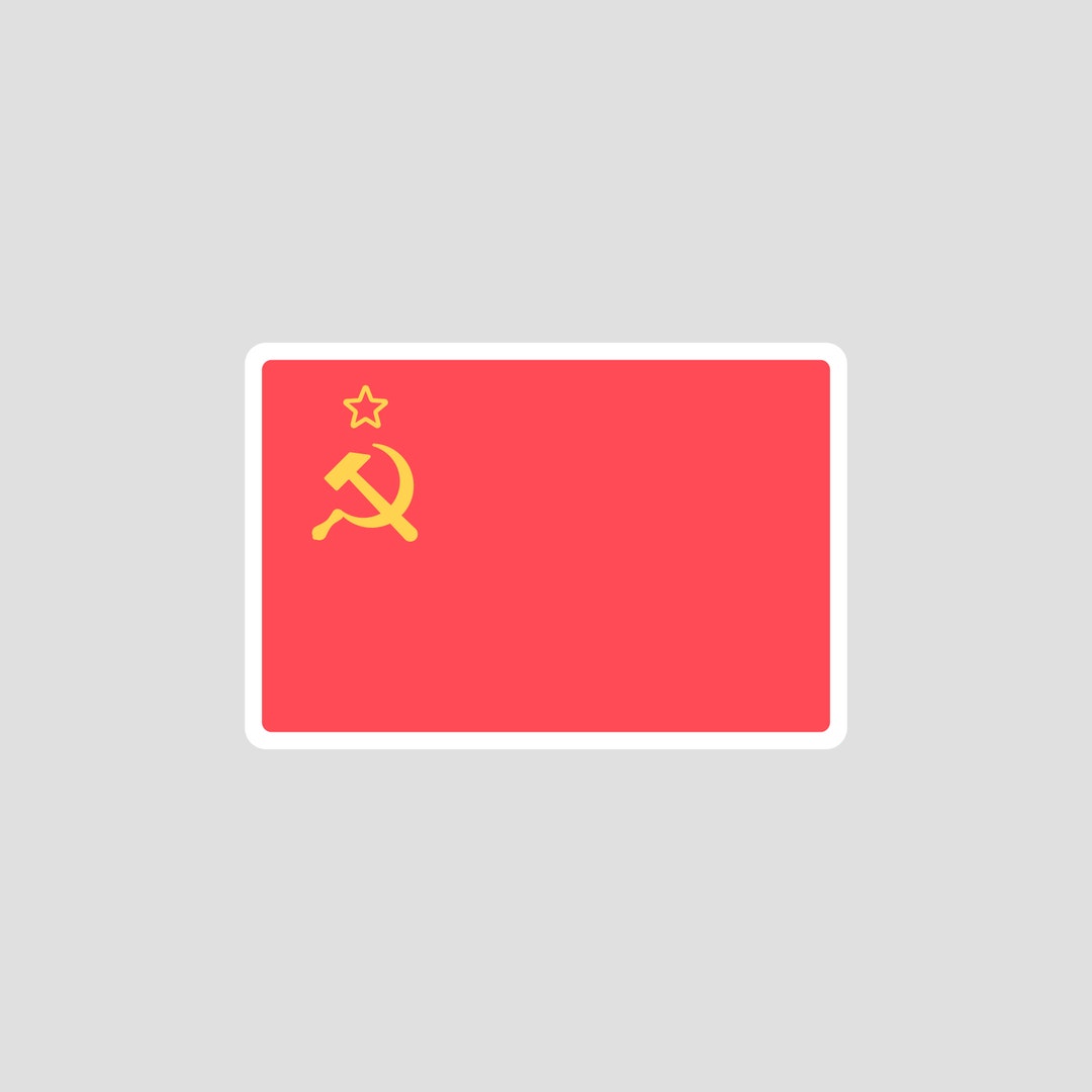 Soviet Union Flag Sticker - Etsy