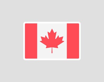 Canada Flag Worn Distressed Vintage Vinyl Decal Sticker - Etsy