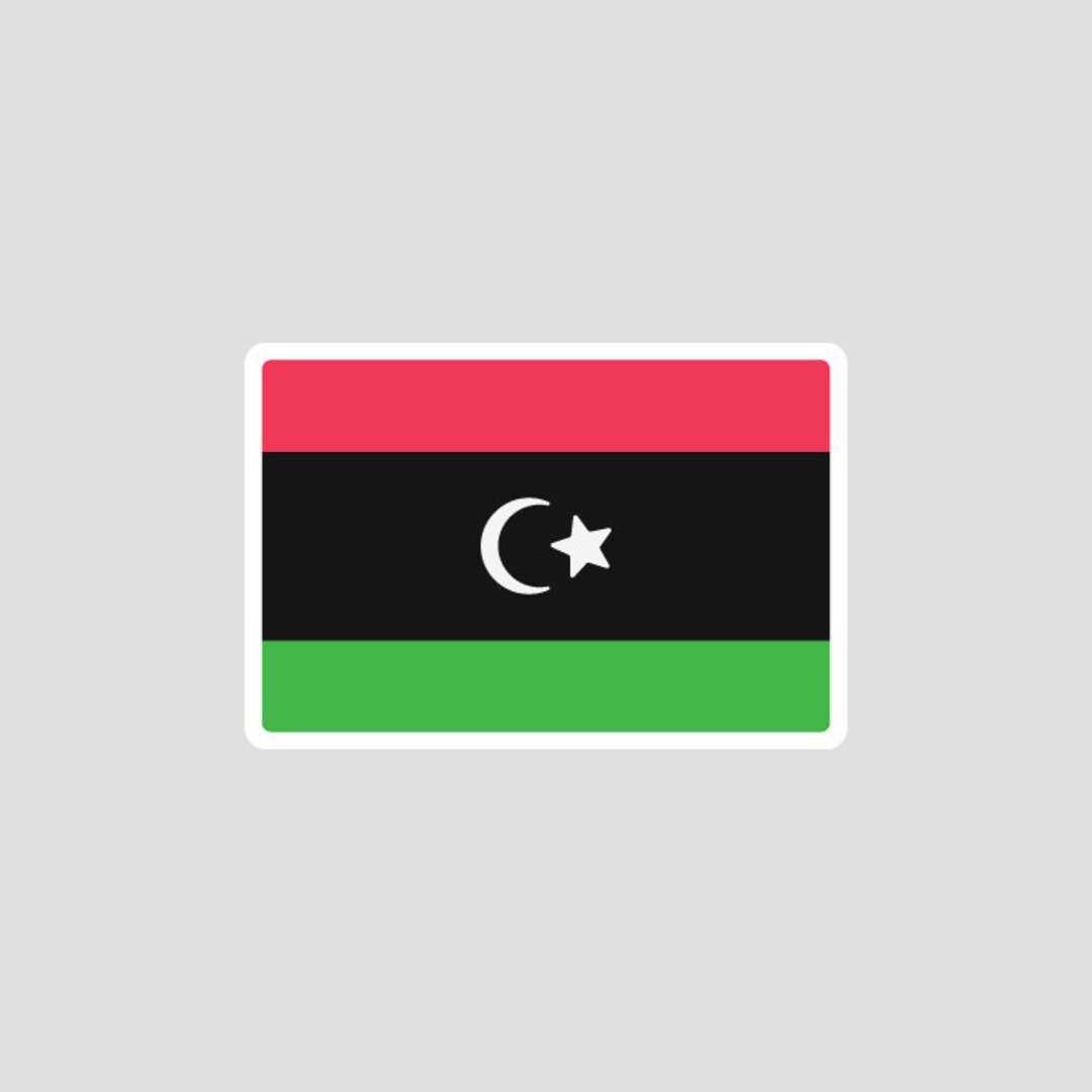 Libya Flag Sticker - Etsy