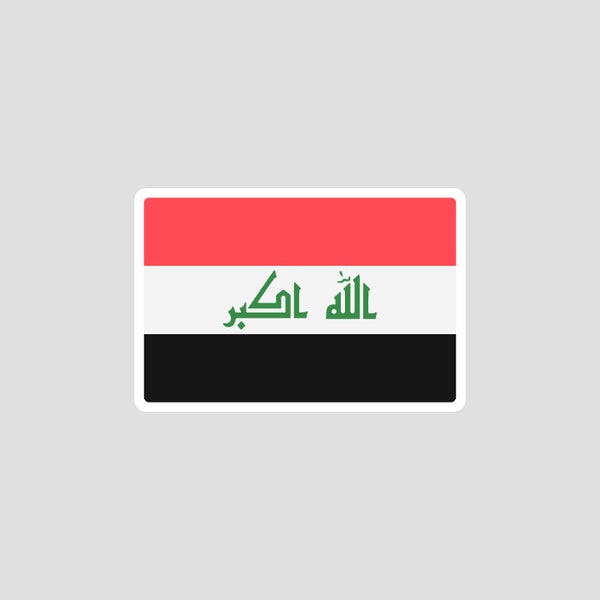 Iraq Flag Sticker - Etsy