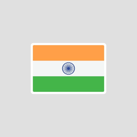 India Flag Sticker | Etsy