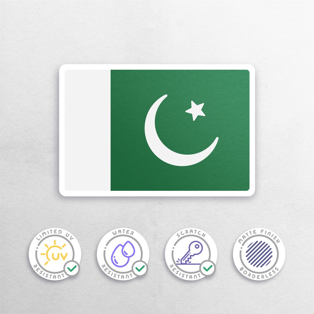 Pakistan Flag Sticker - Etsy