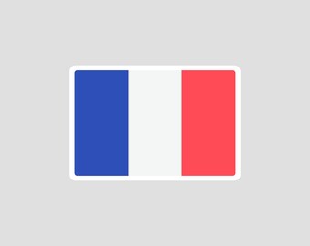 France Flag Sticker - Etsy