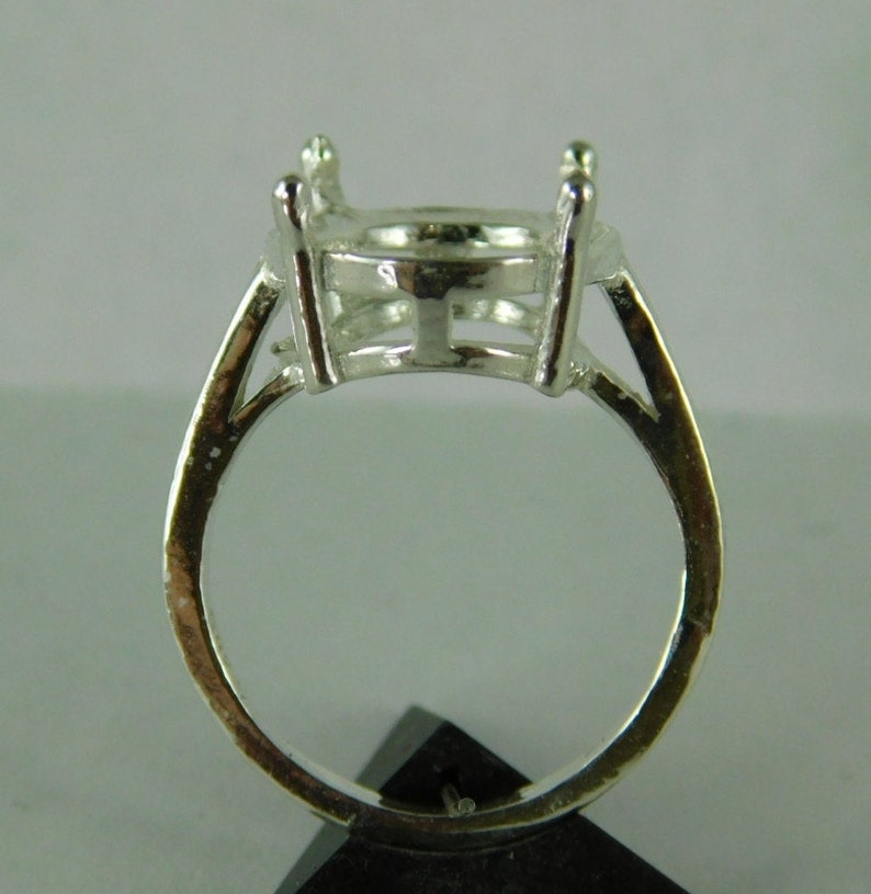 6519 Sterling Silver Ring Setting, 18x13 MM Oval Faceted Gemstone, Size ...