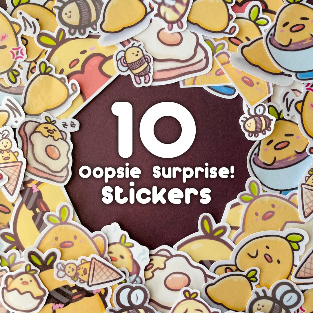 10 Oopsie Surprise B-grade Sticker Bundle Freebies Cute - Etsy