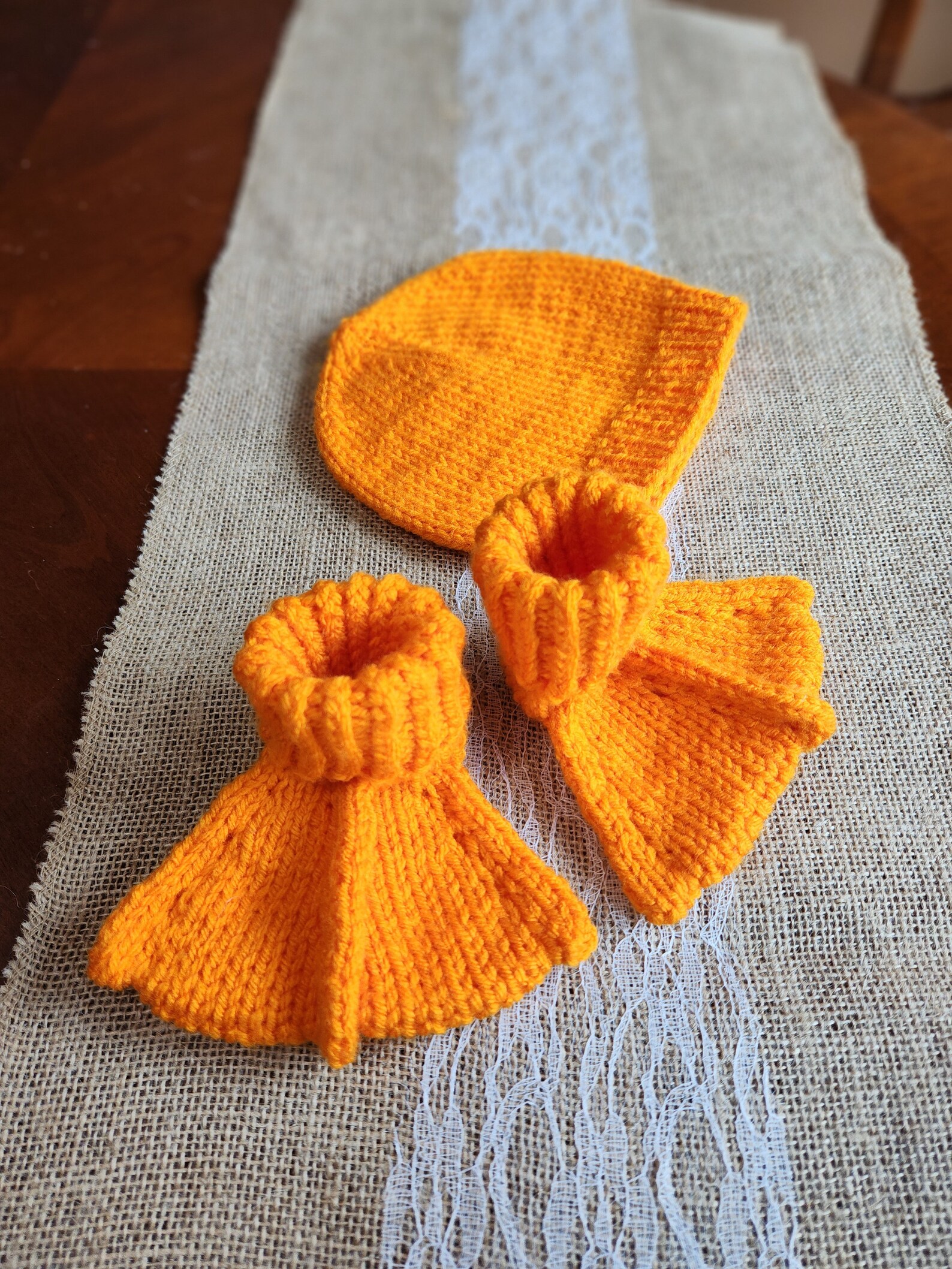 Knitted Duck Feet Baby Booties: Wool Acrylic Blend, Funny Costume ...