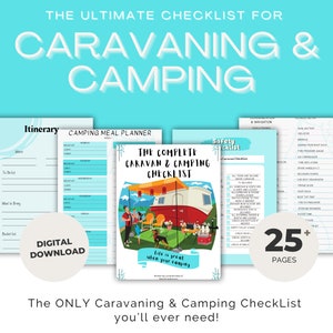 The Ultimate Printable Caravan & Camping 25 Page Checklist Package - Etsy