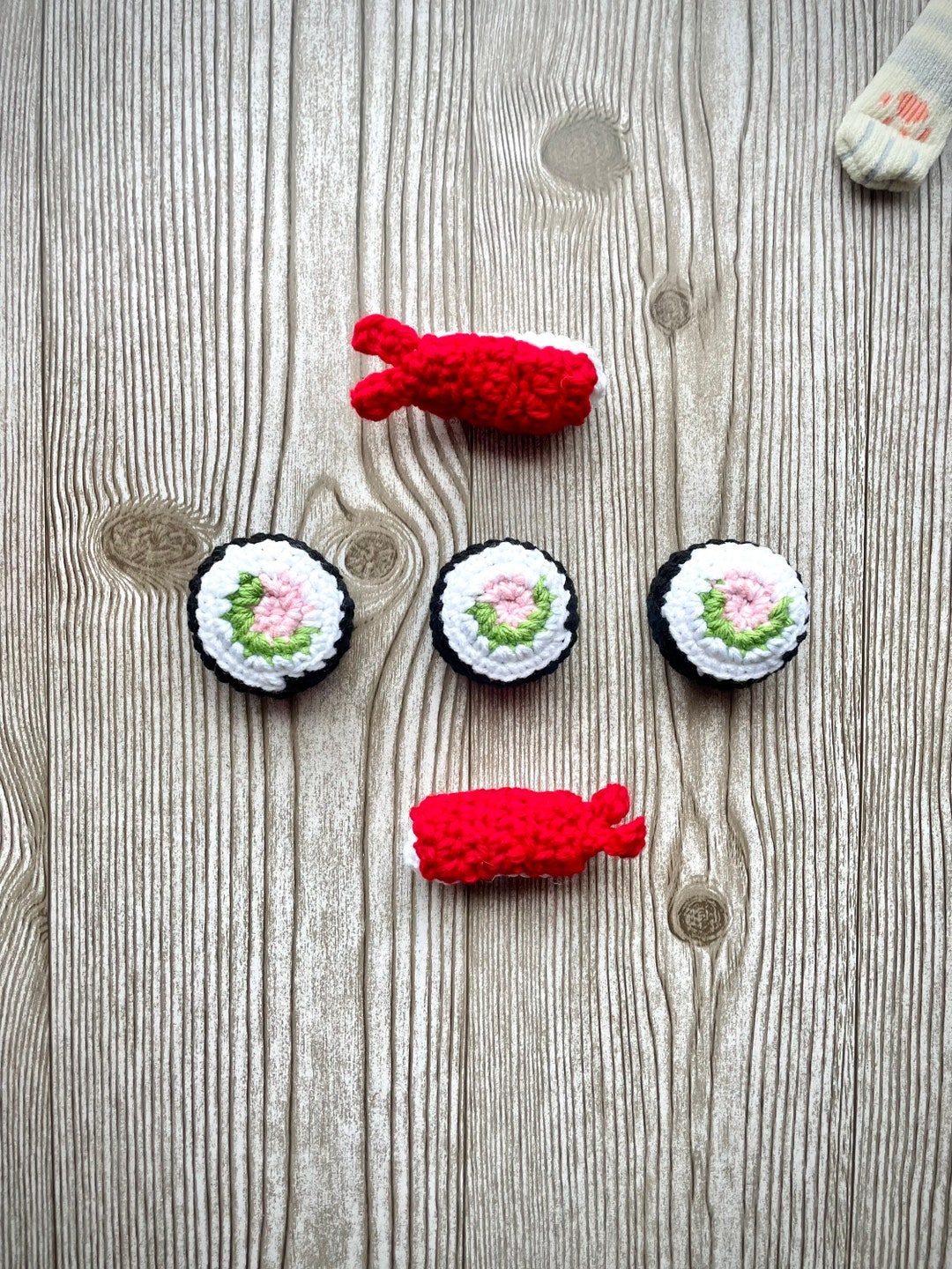 Crochet Sushi Play for Cat Toys With Catnip and Rattle Funny Unique ...