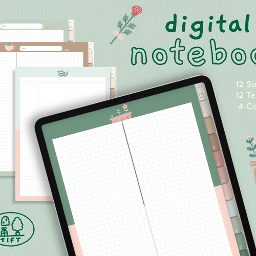 Digital Note Taking Template Digital Paper Template - Etsy