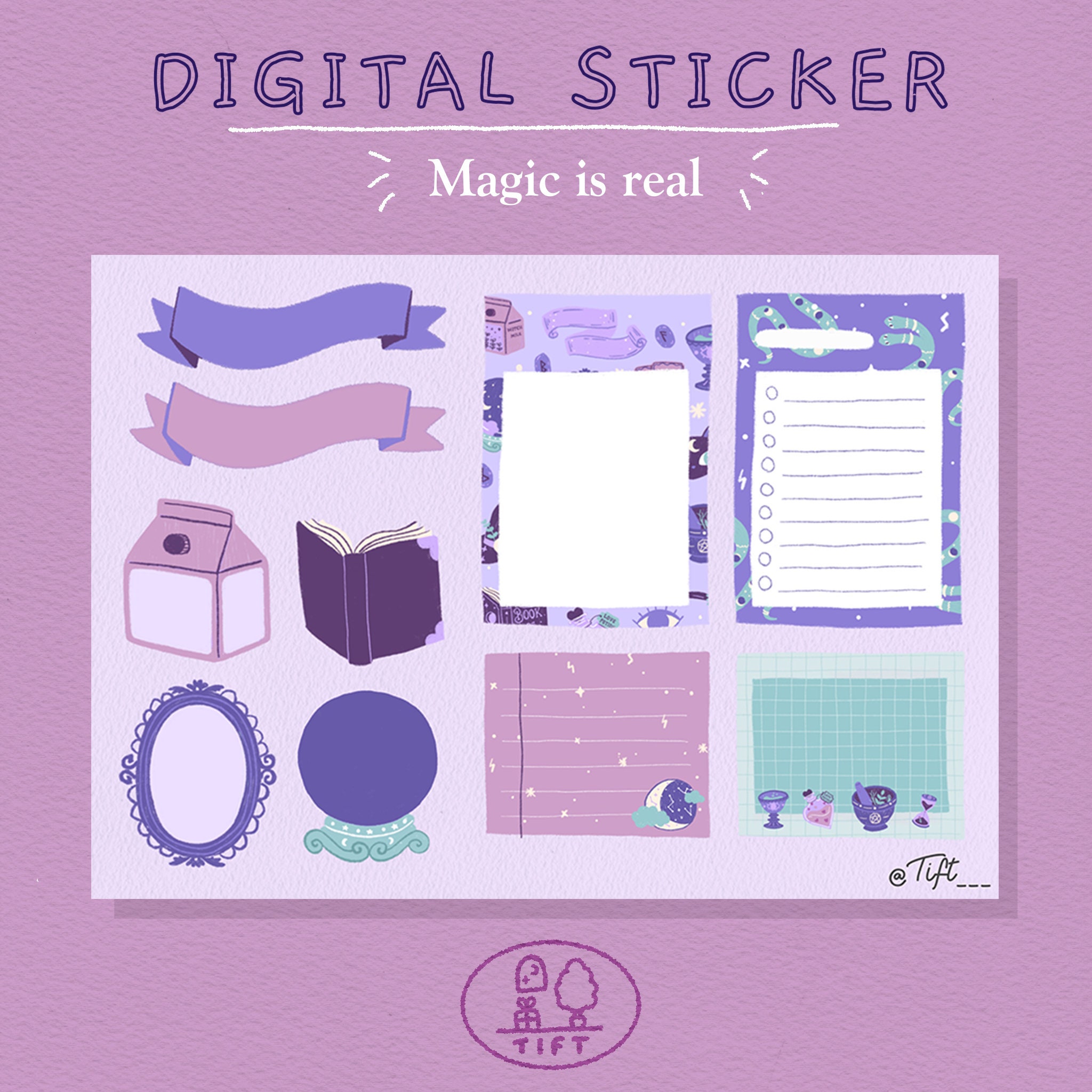 Goodnotes Digital Sticker Cute Planner Stickers stickers | Etsy