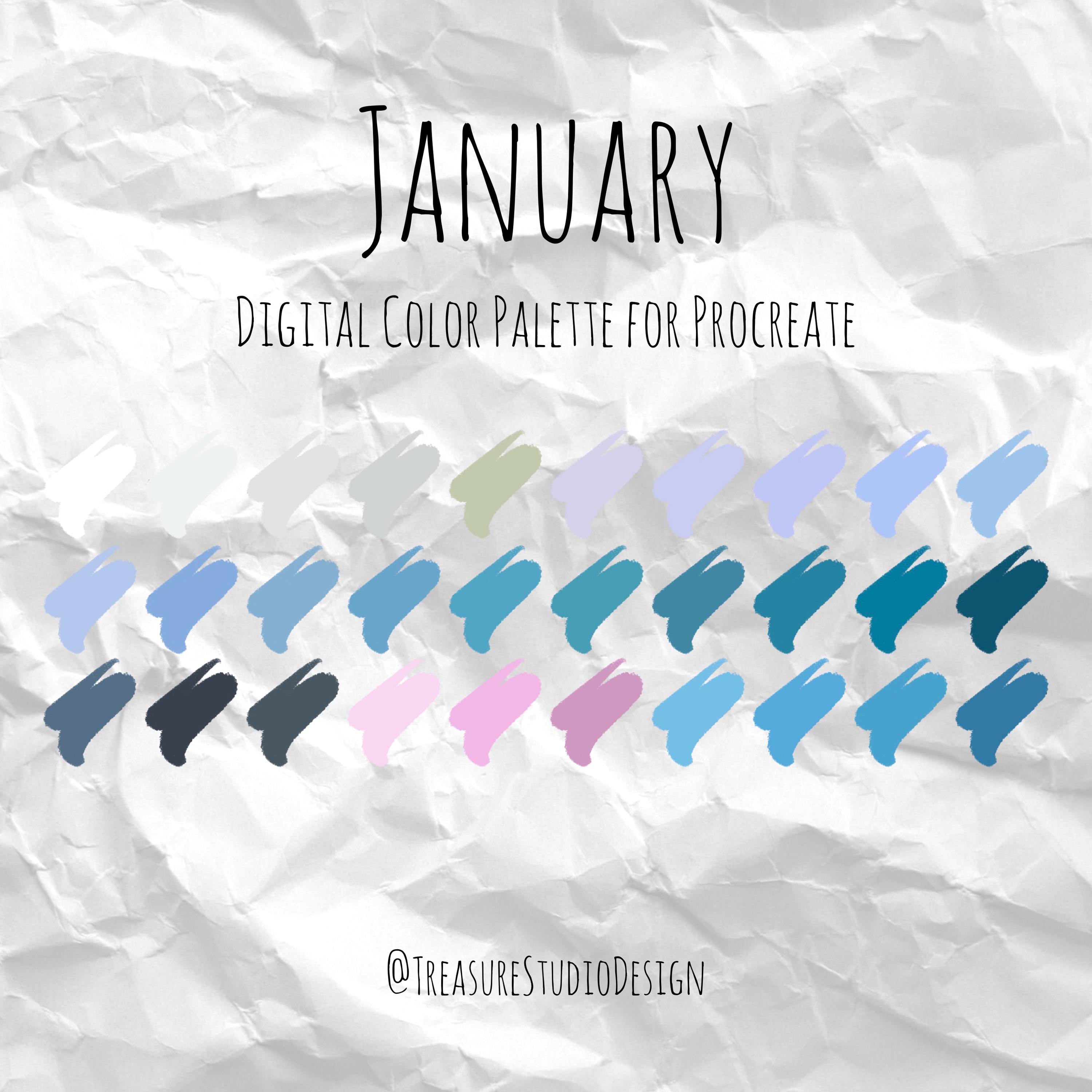 January Colour Palette