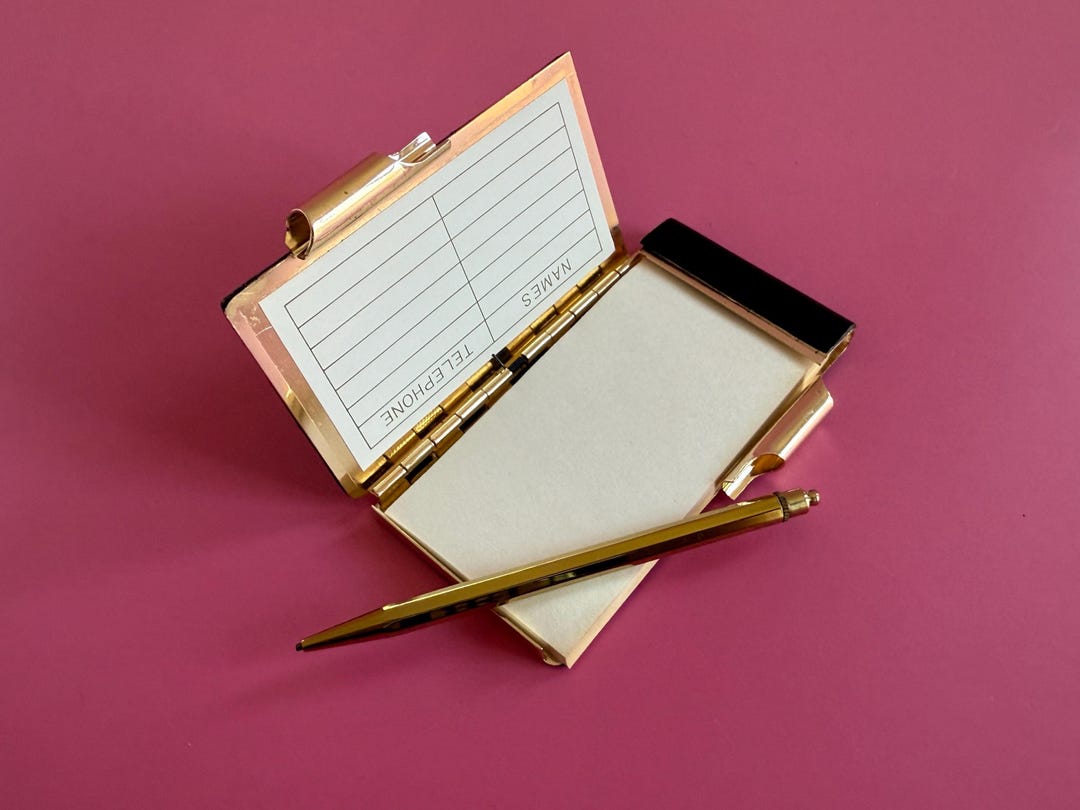 Little Black Notebook With Mechanical Pencil - Etsy