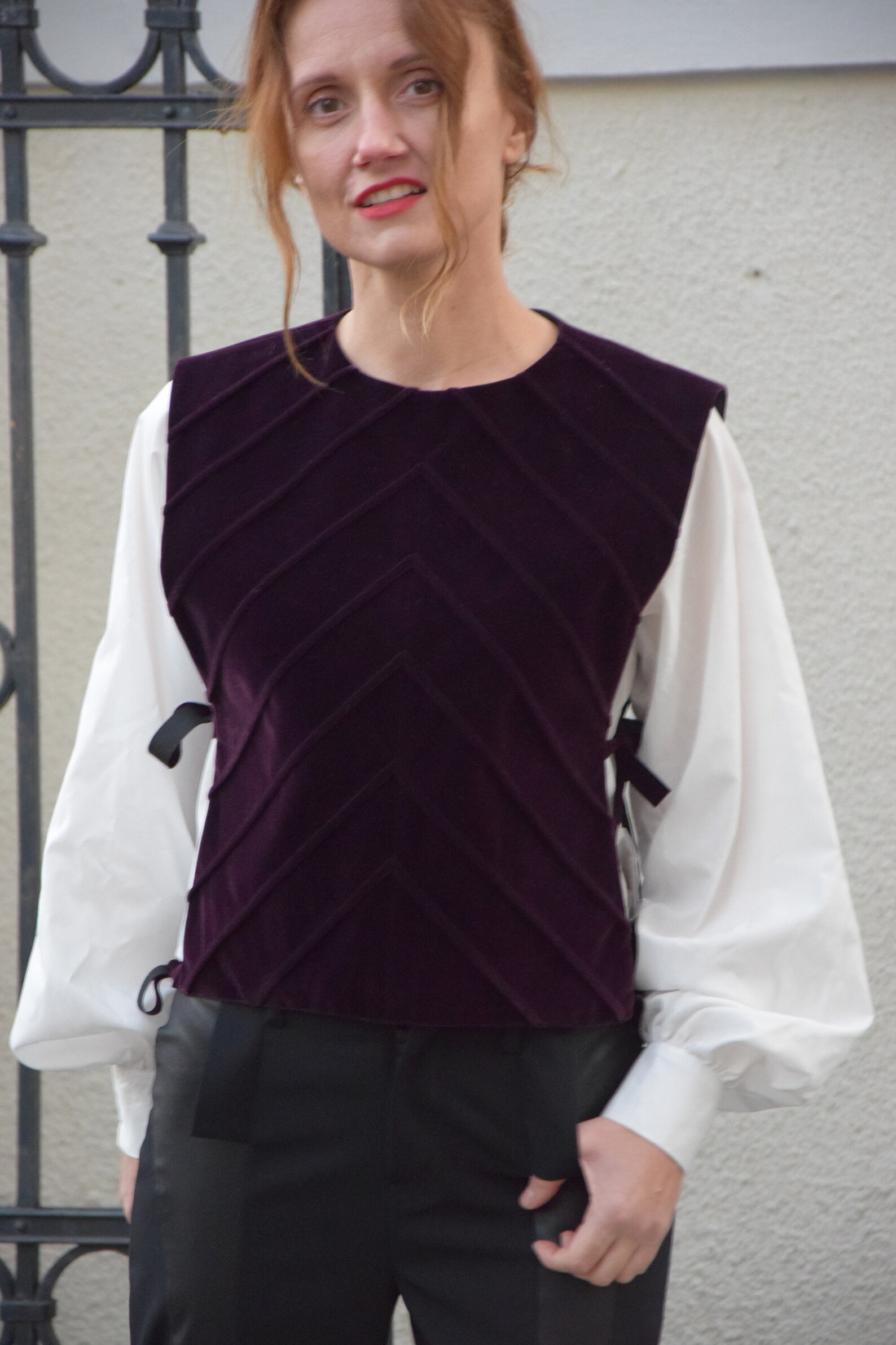 Quilted Velvet Vest: Minimalist Cotton Blend - Black, Green, Blue - Etsy