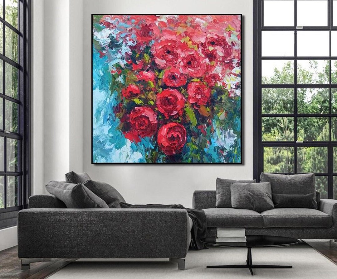 Original Large Painting, Extra Large Canvas Wall Art, Contemporary ...