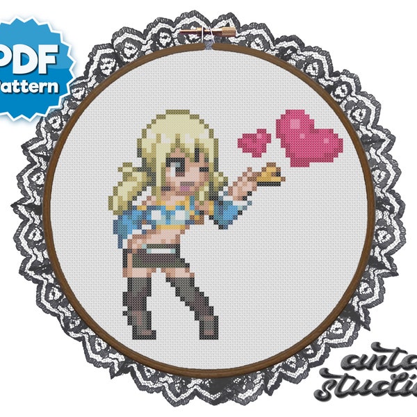 Fairy Tail Anime Cross Stitch Pattern - Etsy