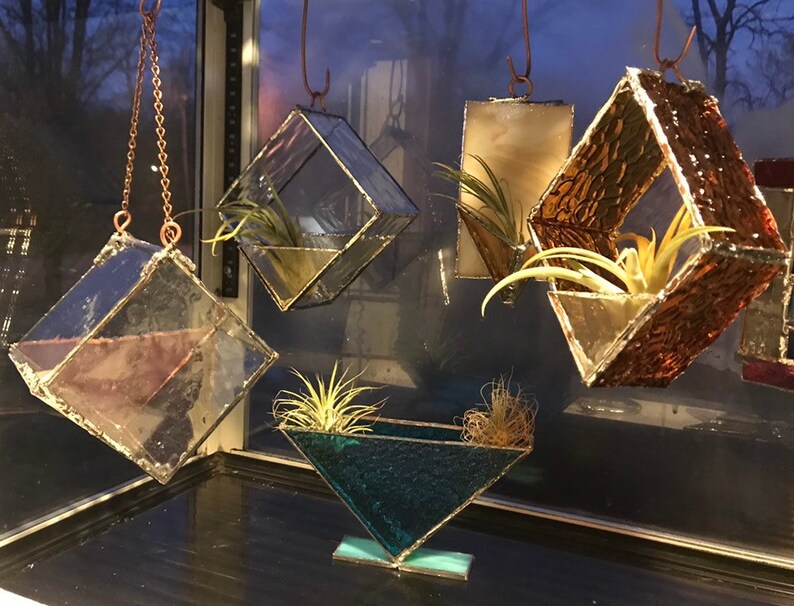 Stained Glass Box Terrarium for Airplants. - Etsy