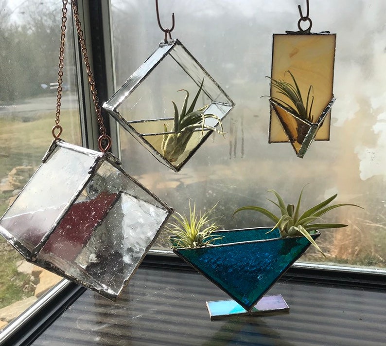 Stained Glass Box Terrarium for Airplants. - Etsy