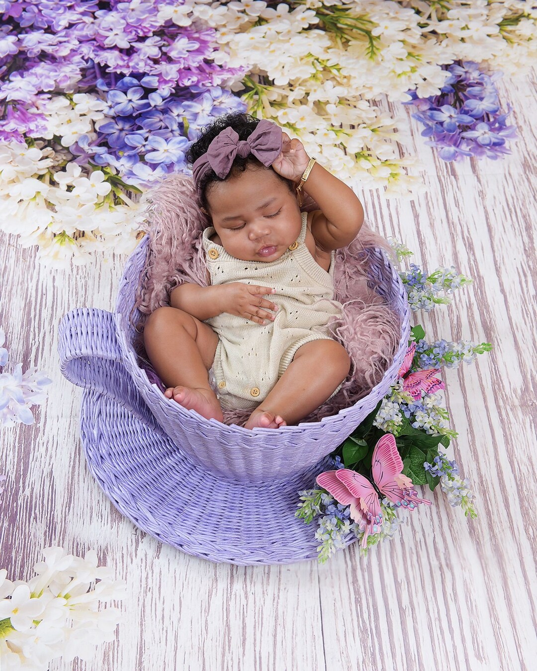 Wicker Basket Newborn Props Basket for Silicone Reborn Baby - Etsy