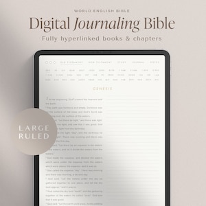 Digital Journaling Bible – WEB Large Font – Ruled – Portrait ...