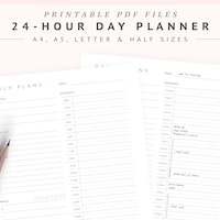 24 Hour Weekly Schedule, Week at a Glance, Weekly Agenda, Weekly ...