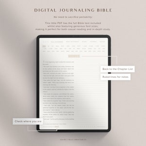 Digital Journaling Bible – WEB Large Font – Ruled – Portrait ...